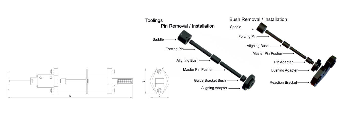 Track Link Pin Press Tie Rod Type - ATRT Series (Economy Range) - JTC